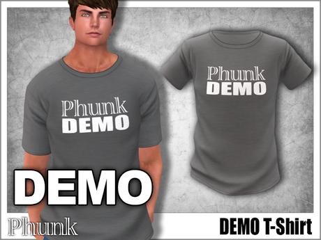 Second Life Marketplace - DEMO [Phunk] Mens T-Shirt